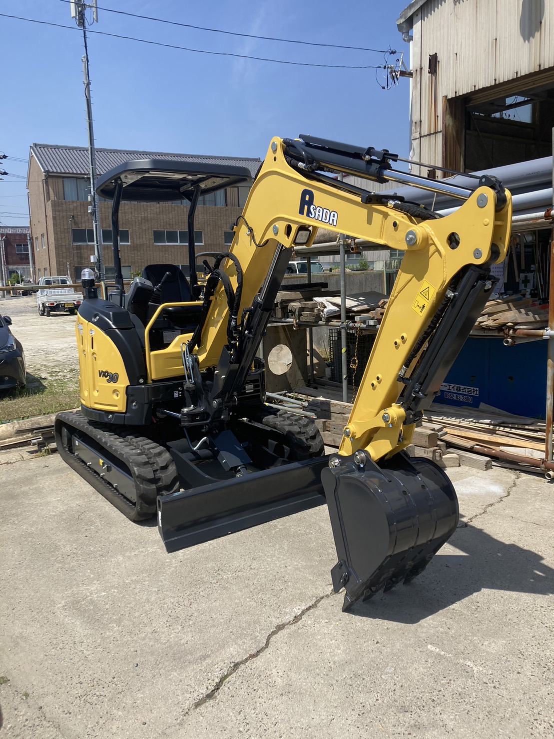 バックホーVio30／㈱浅田組様 納入 – 大竹建機産業株式会社｜名古屋の建機・資材・非常用電源・発電機販売